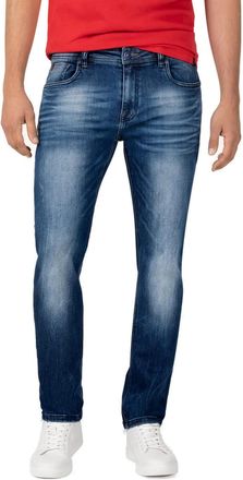 Timezone Herren Slim EduardoTZ, White Scrub Wash, 30W / 32L EU