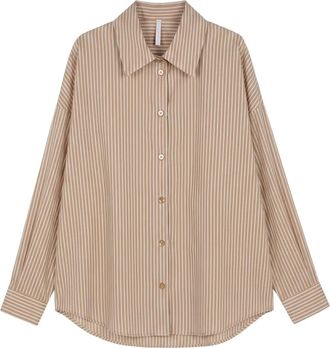 Imperial Femme, Blouses et Chemises, Beige, Taille: 38 FR Camicia