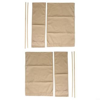 Generic Lot de 2 housses de chaise en toile lavables, faciles &agrave; nettoyer, utilisation pratique (kaki)