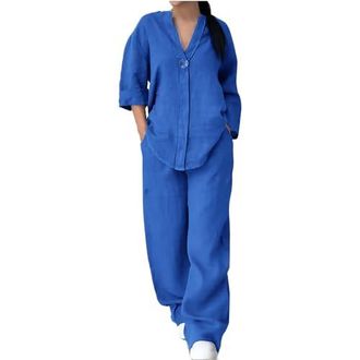 Generic Ensemble de sport 2 pi&egrave;ces pour femme - Ouvert sur le devant - Deux pantalons daffaires en cuir - Manteau et pantalon - Surv&ecirc;tement pour femme - Ensem