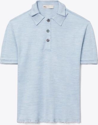 Tory Burch Damen Oversized Silk Polo