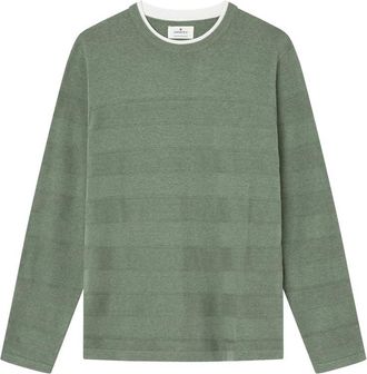 Springfield Herren JerseydedoblecuelloStructureGg12 Pullover, Standardgrün, XL