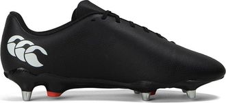 Canterbury Of New Zealand Herren Speed Raze Soft Ground Rugby Boots | Faster Acceleration | Lightweight Precision Stiefel, schwarz/weiß