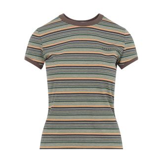 Marni Figurbetontes Baumwoll-T-Shirt - - Tops - Damen - Mehrfarbig - 2XS
