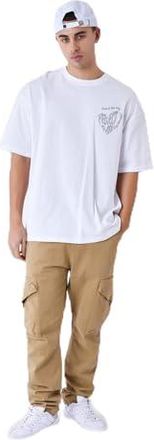 Project X Paris T-Shirt Coeur Impression en Relief Blanc M