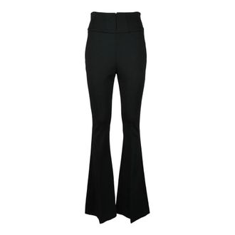 Simona Corsellini Elegante Stretchhose - - Trousers - Damen - Schwarzk - L