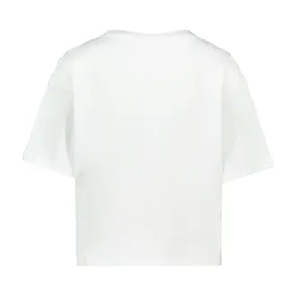 Zadig&Voltaire Womens Taida Heart Strass T-Shirt - Zadig & Voltaire Cotton White Ready-To-Wear T-Shirts