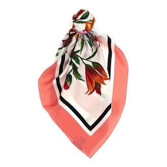 Dolce & Gabbana 90x90 Seiden-Twill-Foulard - - Accessories - Damen - Mehrfarbig - ONE SIZE