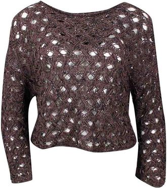 Antonelli Pull Col Rond - Marron Fonc&eacute;