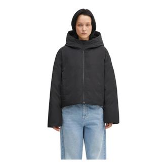 Maison Kitsun&eacute; Kapuzen-Pufferjacke - - Jackets - Damen - Schwarzk - S