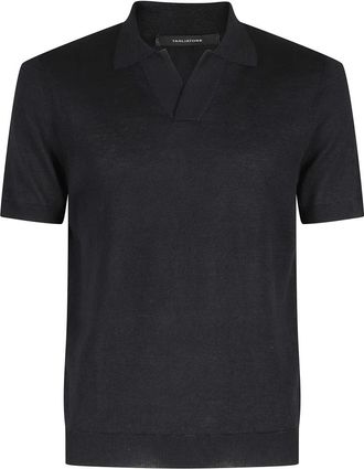 Tagliatore Homme, Tops, Noir, Taille: M Polo Lino Cotone