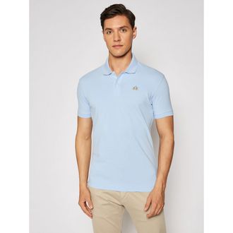 La Martina La Martina Poloshirt Piquet CCMP02 PK001 Himmelblau Slim Fit