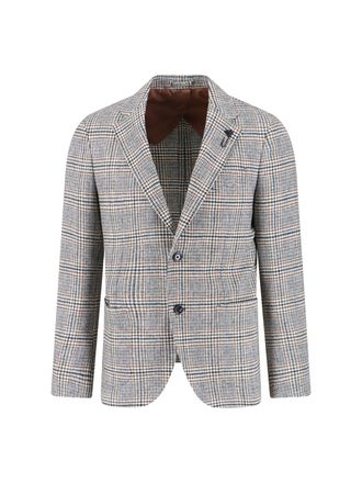 Lardini Single-Breasted Virgin Wool Blazer