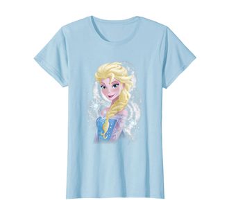 Disney Frozen Elsa Snowflake Swirls T-Shirt