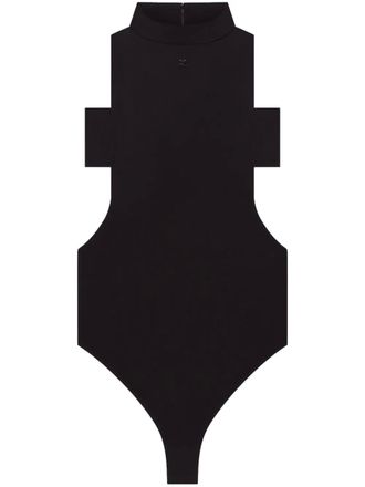 Courrèges body à col montant - Noir