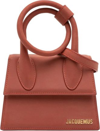 Jacquemus 2020-2025 Nubuck Le Chiquito Noeud satchel - Rot