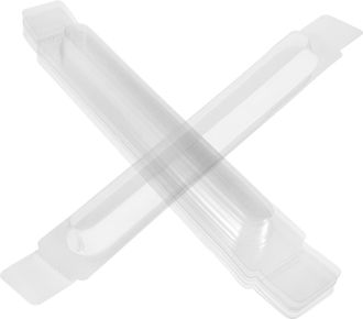 Artibetter 12 St&uuml;ck PVC Schutzbox f&uuml;r Wanduhrzeiger Druckresistenter Zeigerschutz Transparente Uhrzeiger Abdeckung Einfache Montage Innendurchmesser Umfassender 