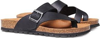 Toni Pons Sandale Femme en Cuir Bio - Gaia - Noir, 40 EU