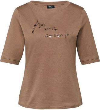 s.Oliver Kurzarmshirt T-Shirt Baumwoll-T-Shirt mit Rundhalsausschnitt und Artwork