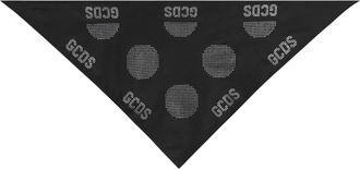 GCDS Gcds - Bandana Logo Cristal - Femme - Accessoires - Noir - Taille: ONE Size