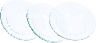 Valiclud 3 Stück Teiliges Aromatherapie Glas ölplatte Transparent Hitzebeständig Stabiler Wachsschmelzer Ersatz für Aromabrenner Vielseitig als Schmuck Aufbewa