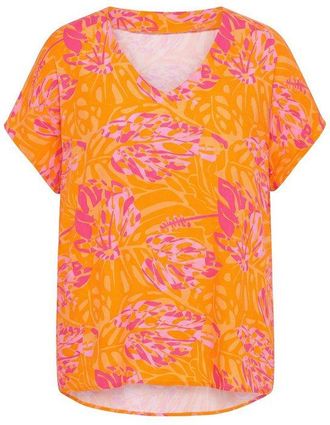STUDIO UNTOLD Druckbluse Blusenshirt oversized Leafs-Print