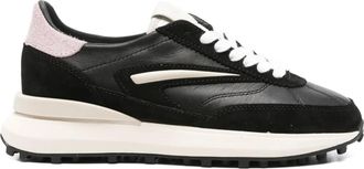 D.A.T.E. Sneakers aus Wildleder - Schwarz