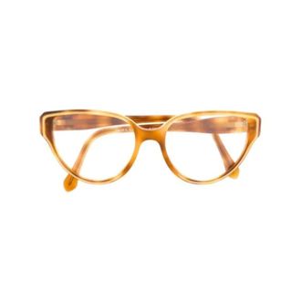 Saint Laurent Pre-owned Acetat sonnenbrillen - - Pre-owned - Damen - Braun - ONE SIZE
