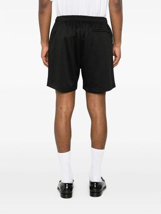 Cole Buxton Embroidered Logo Track Shorts - Black
