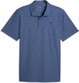 Puma Polo de golf en jacquard MATTR Deco Homme, V&ecirc;tements, Bleu, XXL