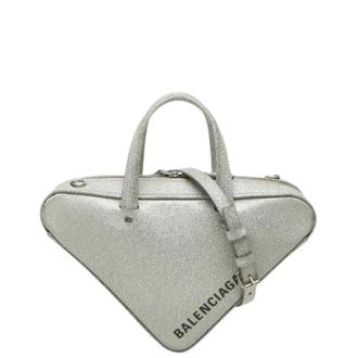 Balenciaga Sac bandouli&egrave;re vintage Pre-owned - Femme - Pre-owned - Gris - Taille: ONE Size