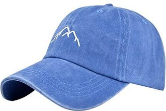 Generic Casquette de baseball rétro en denim délavé pour homme et femme 2026, bleu, Taille unique