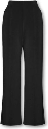 Elena Miro Femme, Pantalons, Noir, Taille: 42 FR Pantalon palazzo en scuba