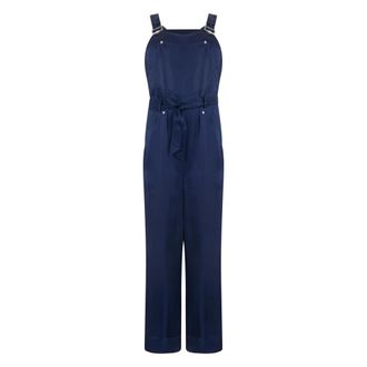 Alberta Ferretti Langer Overall im Latzhosenstil - - Jumpsuits & Playsuits - Damen - Blau - L