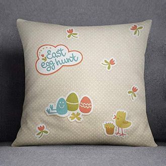 Bonamaison Le Jardin du Lin Kissenhüllen, Cotton, Mehrfarbig, 45x45