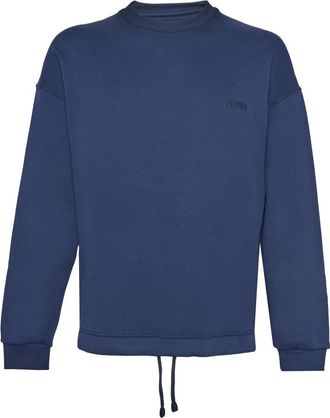 Ermenegildo Zegna Homme, Sweatshirts et sweats &agrave; capuche, Bleu, Taille: XS Mens SweaT-shirts Clothing Blue Aw25