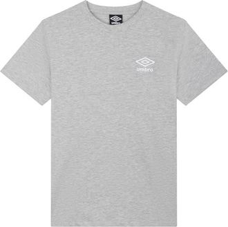 Umbro Core Classic Tee T-Shirt, Gris chin&eacute;/Blanc, L Homme