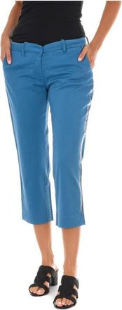 Met Gerade geschnittene Piratenhose - - Trousers - Damen - Blau - W31