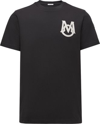 Moncler T-shirt en coton à monogramme