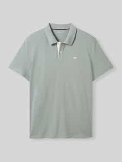 Tom Tailor Regular Fit Poloshirt aus Baumwoll-Viskose-Mix