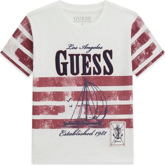 Guess T-Shirt N6RI15 K6XN1 Wei&szlig; Regular Fit