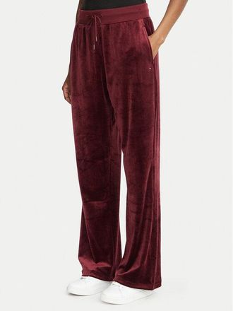 Tommy Hilfiger Jogginghose UW0UW06707 Dunkelrot Relaxed Fit
