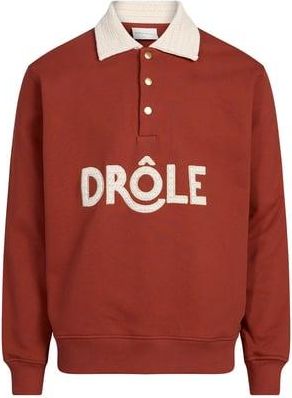 Dr&ocirc;le de Monsieur Polo col en maille &agrave; logo en coton