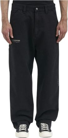 Carhartt Work in Progress Homme, Pantalons, Noir, Taille: M Relaxed Fit Carpenter Pants