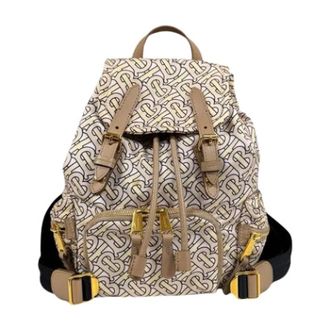 Burberry Sac &agrave; dos vintage Pre-owned - Femme - Pre-owned - Beige - Taille: ONE Size