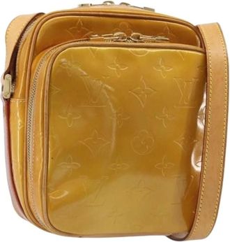 Louis Vuitton Sac bandouli&egrave;re en cuir verni Pre-owned - Femme - Pre-owned - Jaune - Taille: ONE Size
