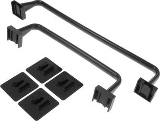 Cabilock Handtuchhalter Aus Kunststoff Für Badezimmer Und Küche Schwarz 2 Stück