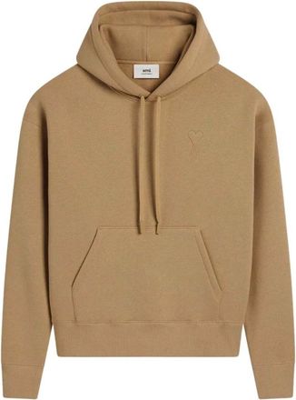 Ami Homme, Sweatshirts et sweats à capuche, Brun, Taille: S Felpa Cappuccio