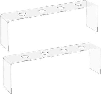 Generico Weinstopfen-Organizer - Korkenhalter, 2 St&uuml;ck, transparent, 4 Ebenen, f&uuml;r Zuhause, Schreibtisch