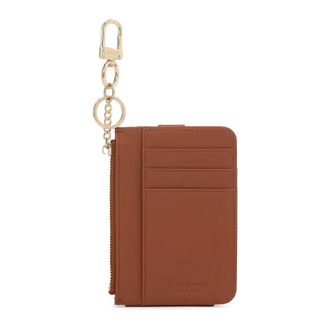 Kazar Femme, Accessoires, Brun, Taille: ONE Size Portefeuille compact en cuir avec mousqueton